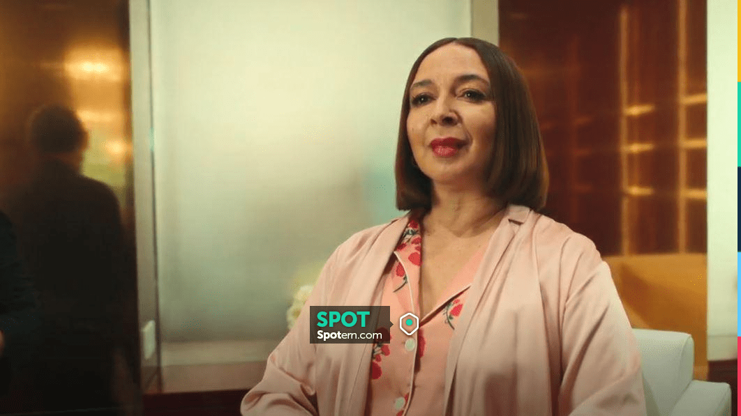 Bernadette Floral-Print Silk Charmeuse Pajama worn by Molly Novak (Maya ...