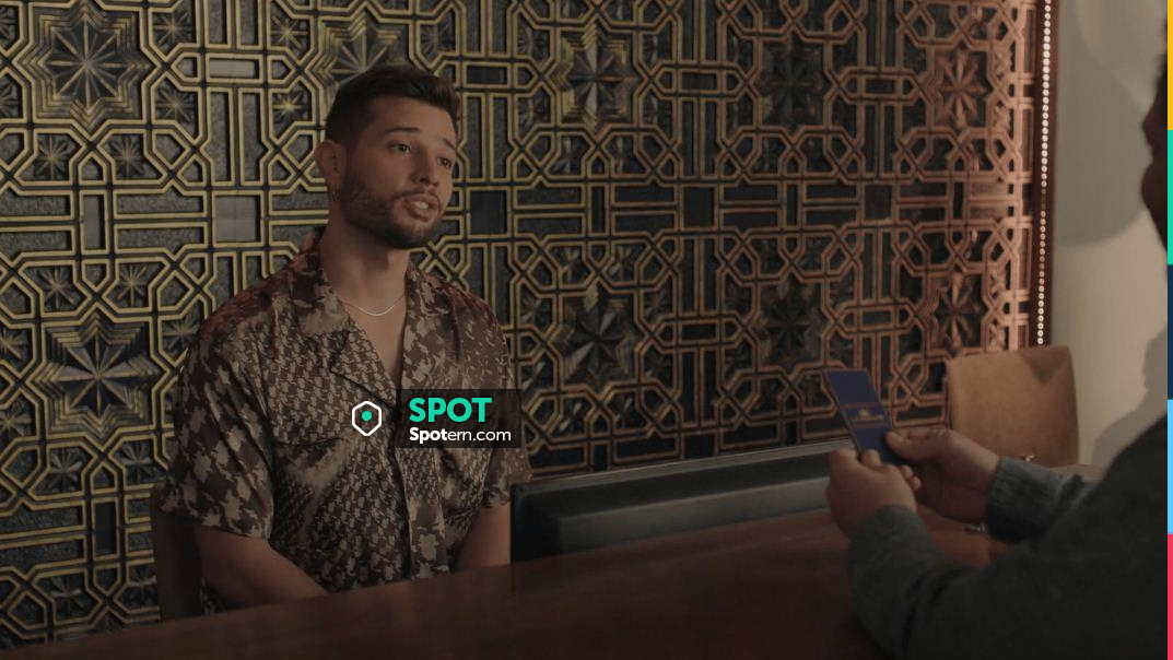 Todd Patrick Distorted Houndstooth Top worn by Sam Jones (Rafael de la ...