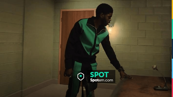 Bottega Veneta Technical Double Panel Track Trousers worn by Tom Swift ...