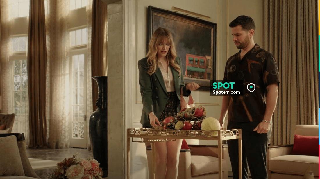 Amiri Tool-Print Silk Shirt worn by Sam Jones (Rafael de la Fuente) as ...