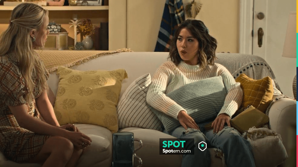 Mother Rider Skimp High Waist Straight Leg Jeans worn by Maggie ...