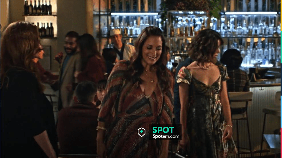 Ba&Sh Madison Stripe Dress worn by Amy (Angelique Cabral) as seen in ...