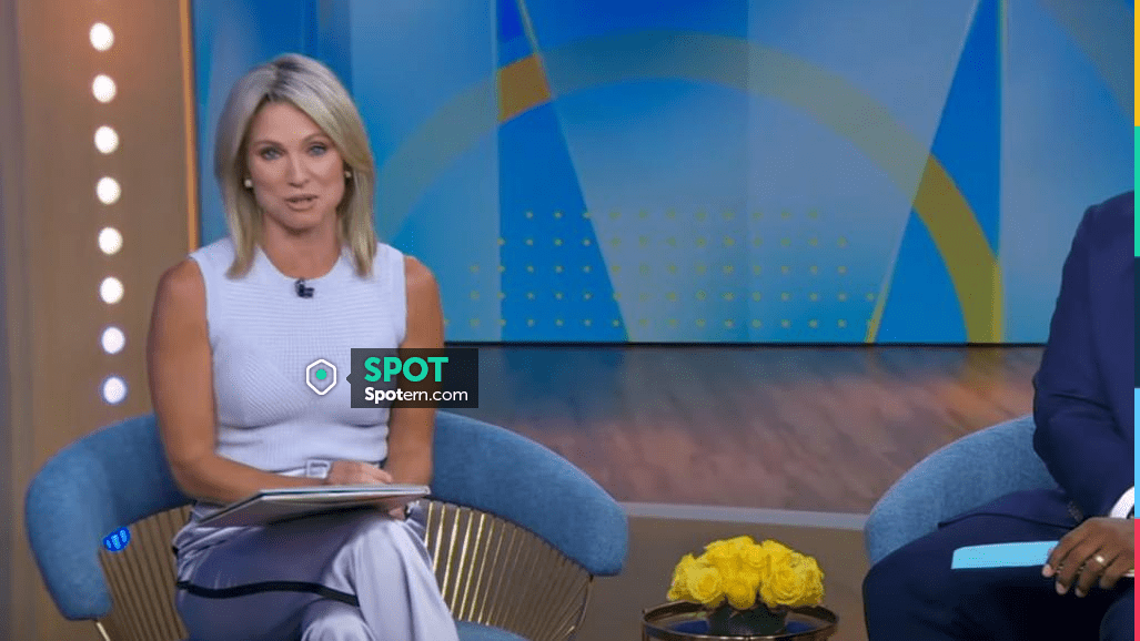 Fleur Du Mal Pointelle Rib Bodysuit worn by Amy Robach as seen in Good ...