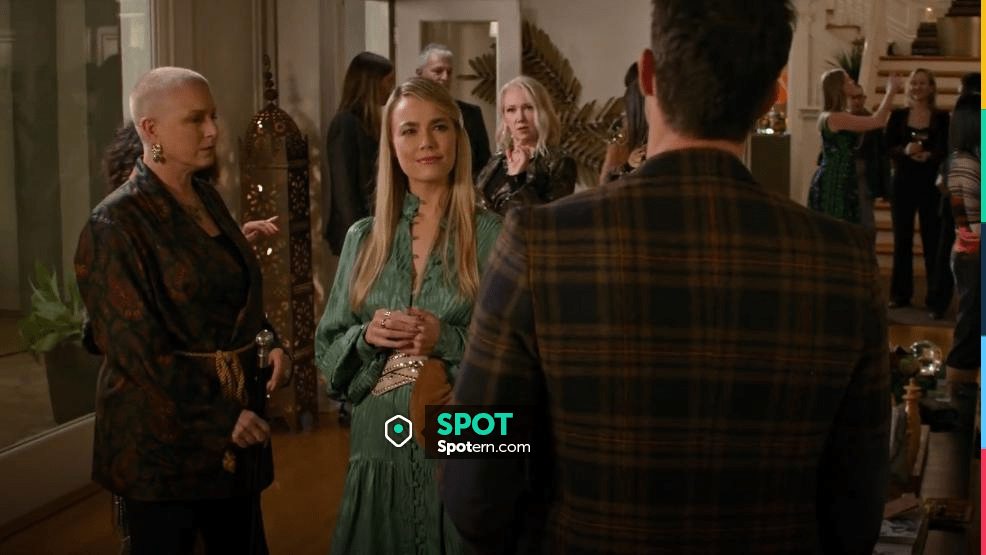Alexis Storia Dress In Juniper worn by Maggie (Rebecca Rittenhouse) as ...