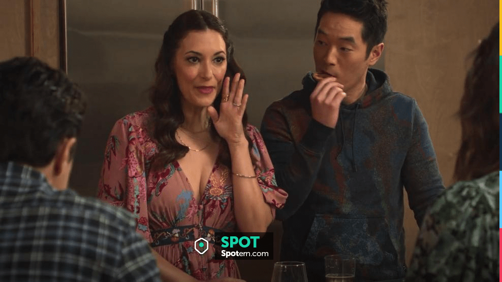 Anthropologie Ruffled Embroidered Maxi Dress worn by Amy (Angelique ...