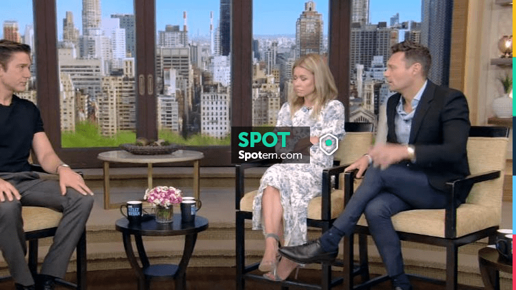 Reformation Carolena Dress In Pompadour worn by Kelly Ripa as seen in ...