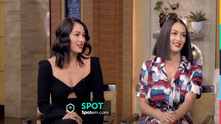 Self Portrait Ribbed-Knit Bow Midi Dress worn by Brie Bella as seen in ...