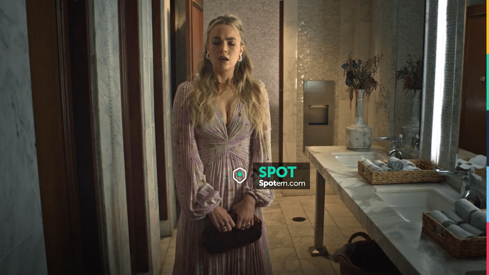 Alexis Elisha Floral Long Sleeve Maxi Dress worn by Maggie (Rebecca ...