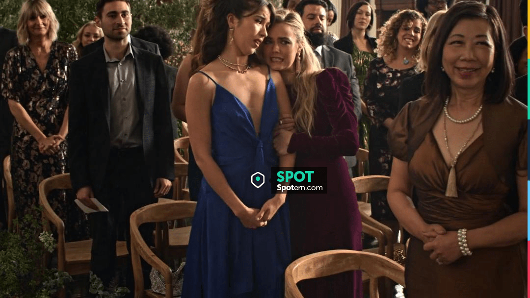 Katie May Sway Zeee Robe en saphir royal portée par Louise (Nichole ...