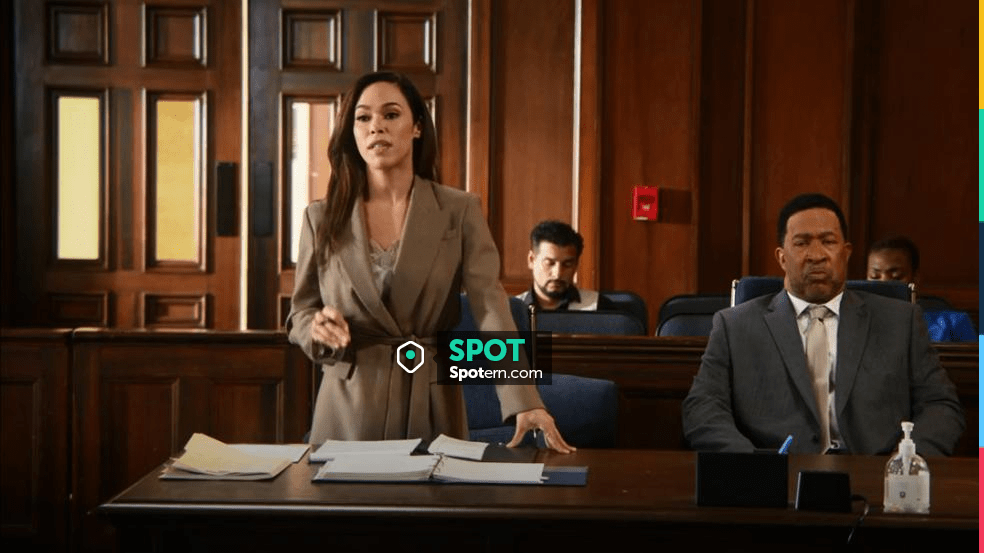 Maje Oversized Tailored Jacket worn by Emily Lopez (Jessica Camacho) as ...