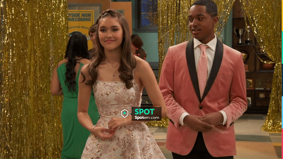 B Darlin Lace-Up A-Line Dress worn by Cami Rivera (Marissa Reyes) as ...