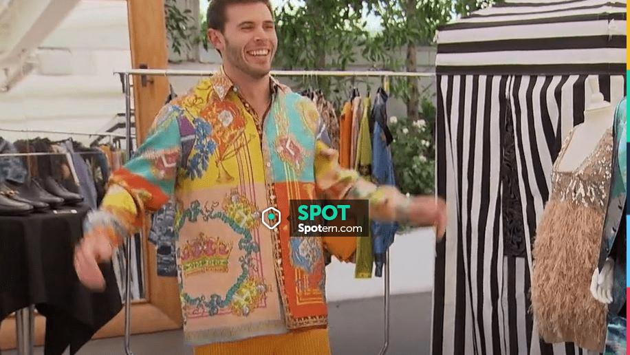 Versace Informal Royalty Shirt worn by Zach Shallcross as seen in The ...