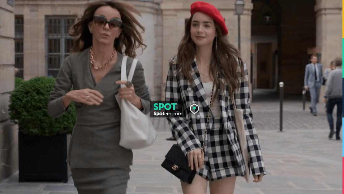 Veronica Beard Miller Dickey Jacket worn by Emily Cooper (Lily Collins ...