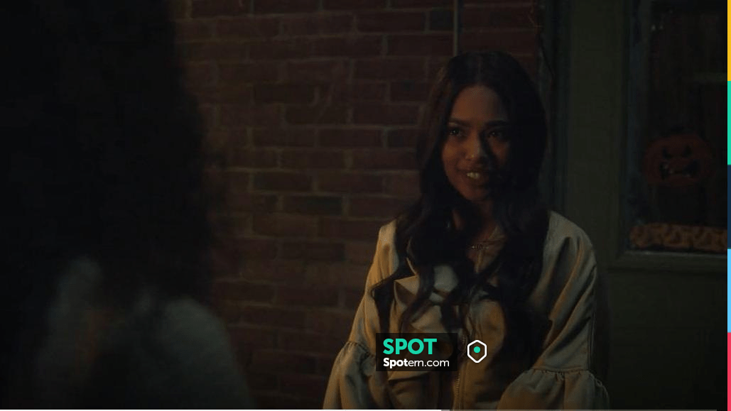 Stine Goya Briar Duchesse Bomber Jacket usado por Faran Bryant (Zaria ...