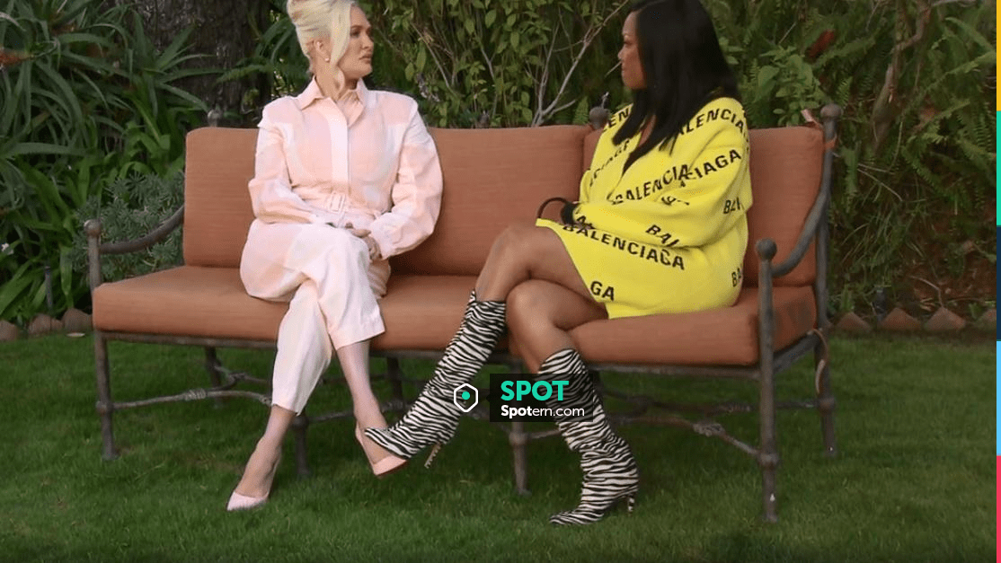 Schutz Calf Hair Tall Stovepipe Stiletto Boots portés par Garcelle ...