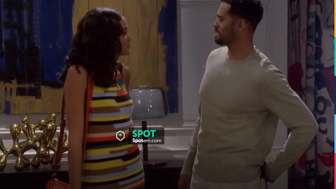 Alice + Olivia Jenner Striped Knit Dress worn by Lani Price Grant (Sal ...