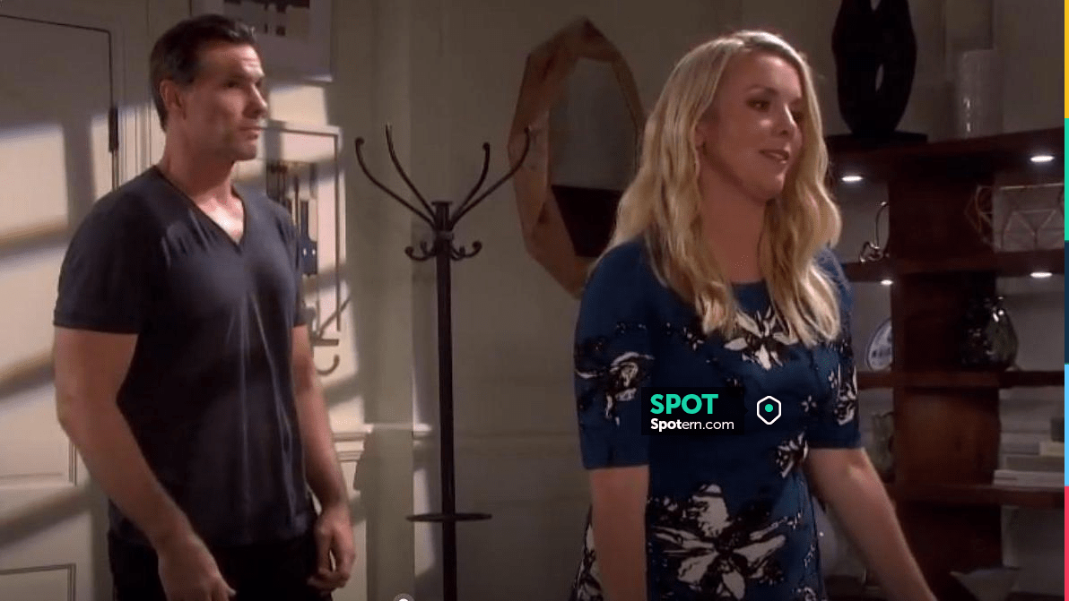 Jason Wu Floral Fit-&-Flare Midi Dress worn by Carrie Brady Reed ...