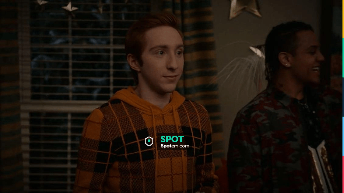 American Rag Tartan Hoodie Sweater worn by Big Red (Larry Saperstein ...