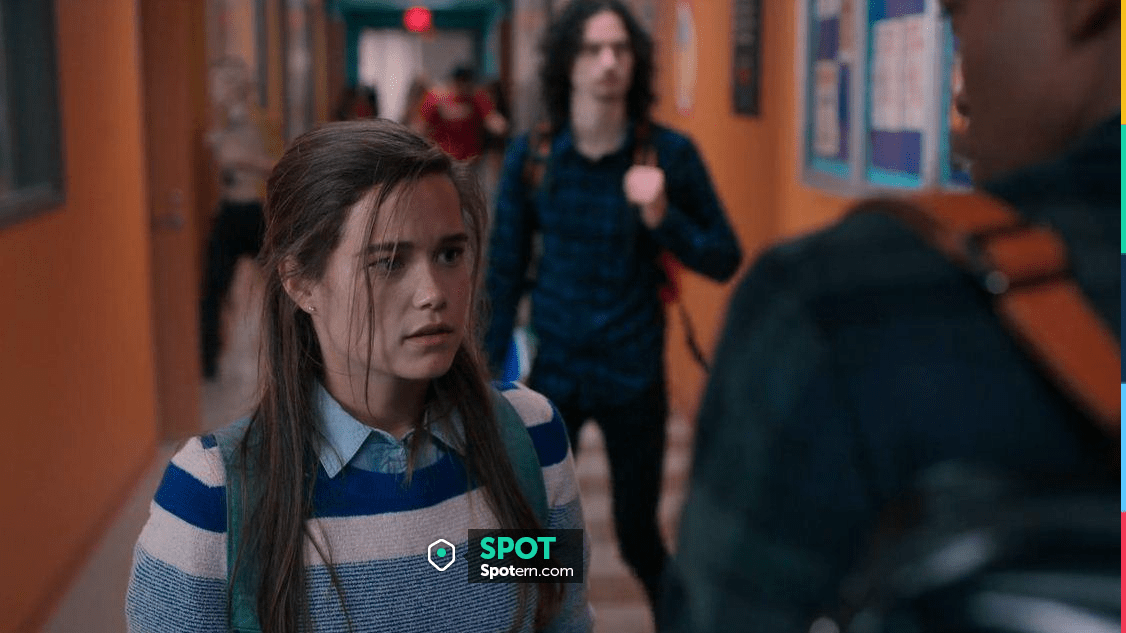 Anthropologie Maeve Paulina Striped Sweater worn by Juliette Fairmont ...