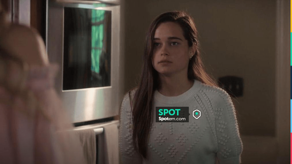 French Connection Karla Knitted Fine Gauge Sweater worn by Juliette ...