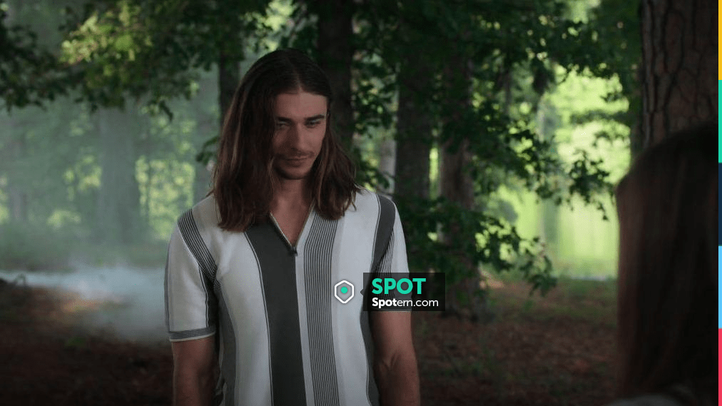 Reiss Colorblock Zip Neck Polo Shirt usado por Oliver (Dylan McNamara ...