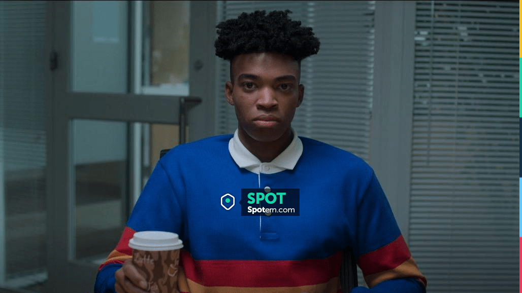 Rowing Blazers Stripe Rugby Shirt worn by Ben Wheeler (Jonas Dylan ...