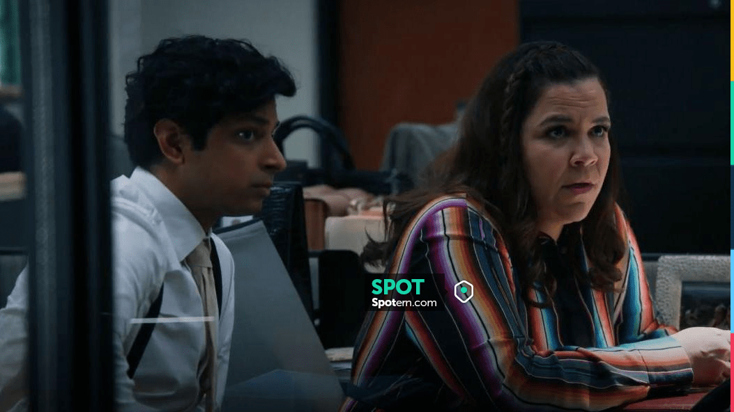 Kobi Halperin Steffi Stripe Shirtdress worn by Sara Castillo (Lindsay Mendez) as seen in All ...