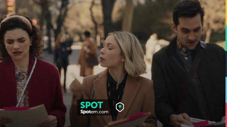 L'Agence Holly Lipstick Print Blouse worn by Kate Keller (Tavi Gevinson ...