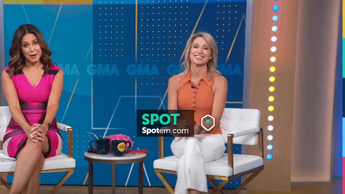 A.L.C. Asher Top In Orange worn by Amy Robach as seen in Good Morning ...