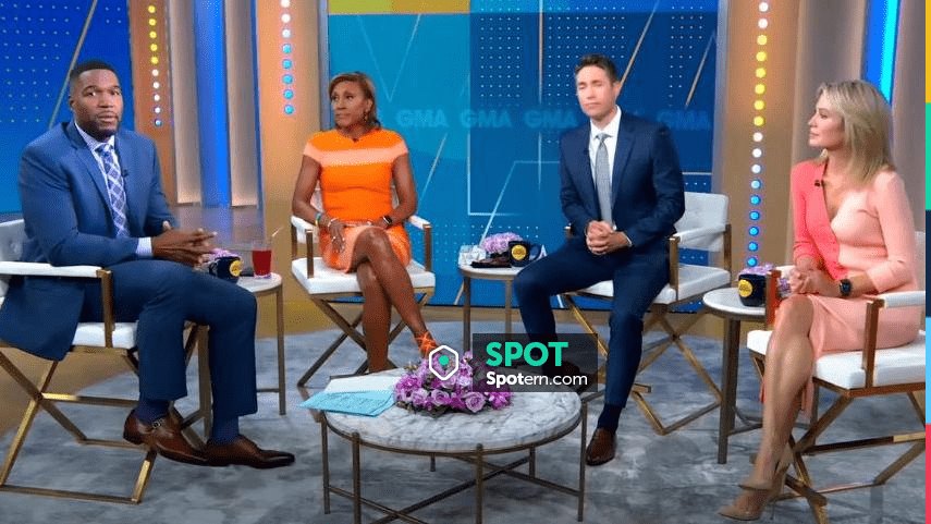 Jimmy Choo Lang Patent Strappy Sandal worn by Robin Roberts as seen in ...