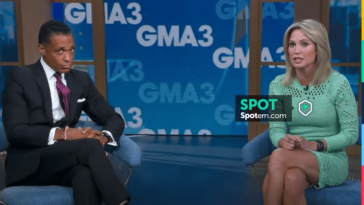 Ronny Kobo Macari Knit Mini Dress worn by Amy Robach as seen in Good ...