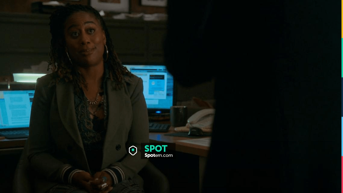 Scripted Double Breasted Blazer worn by Malika Williams (Zuri Adele) as seen in Good Trouble ...