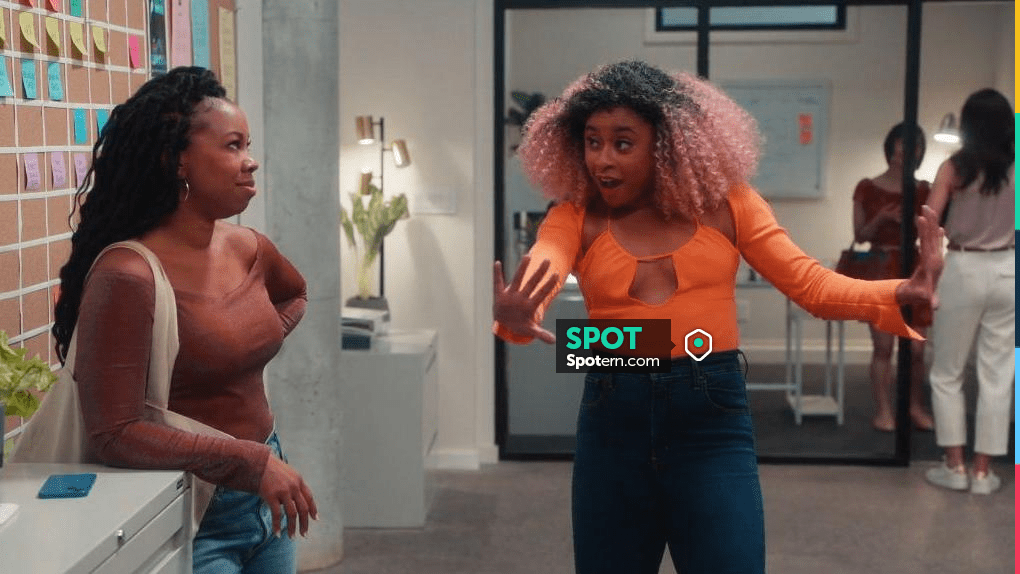 Zara Cut Out Knti Bodysuit worn by Phoebe (Phoebe Robinson) as seen in ...