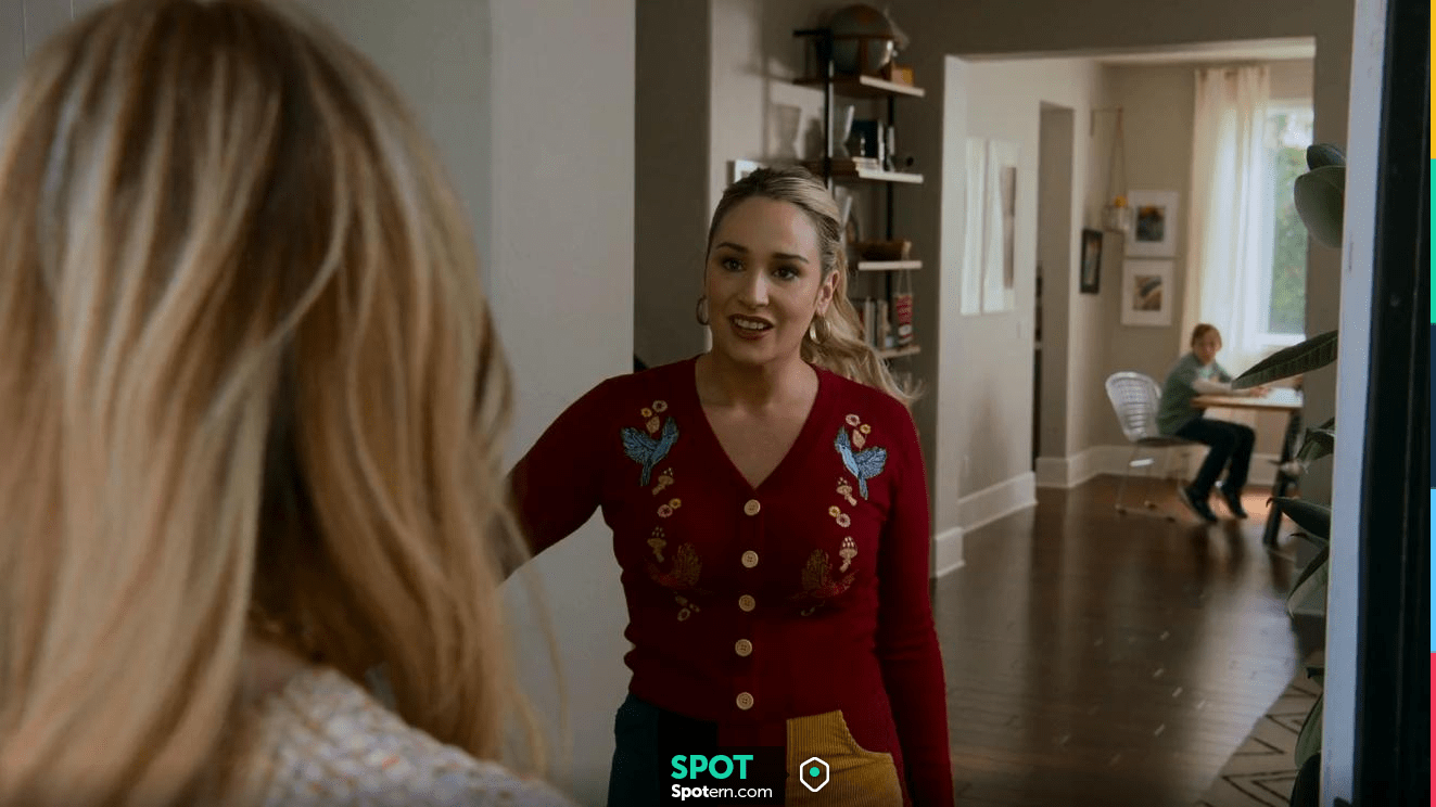 Dangerfield Chomper Corduroy Mini Skirt worn by Davia Moss (Emma Hunton ...