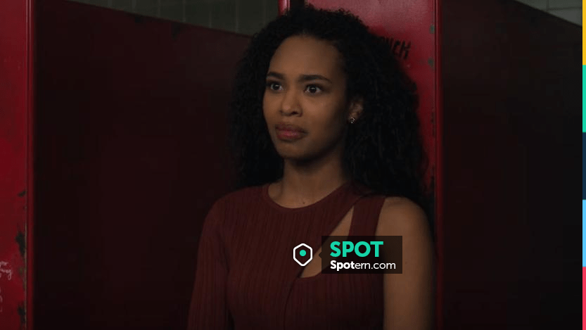 Open Edit One Sleeve Sweater worn by Faran Bryant (Zaria Simone) as ...