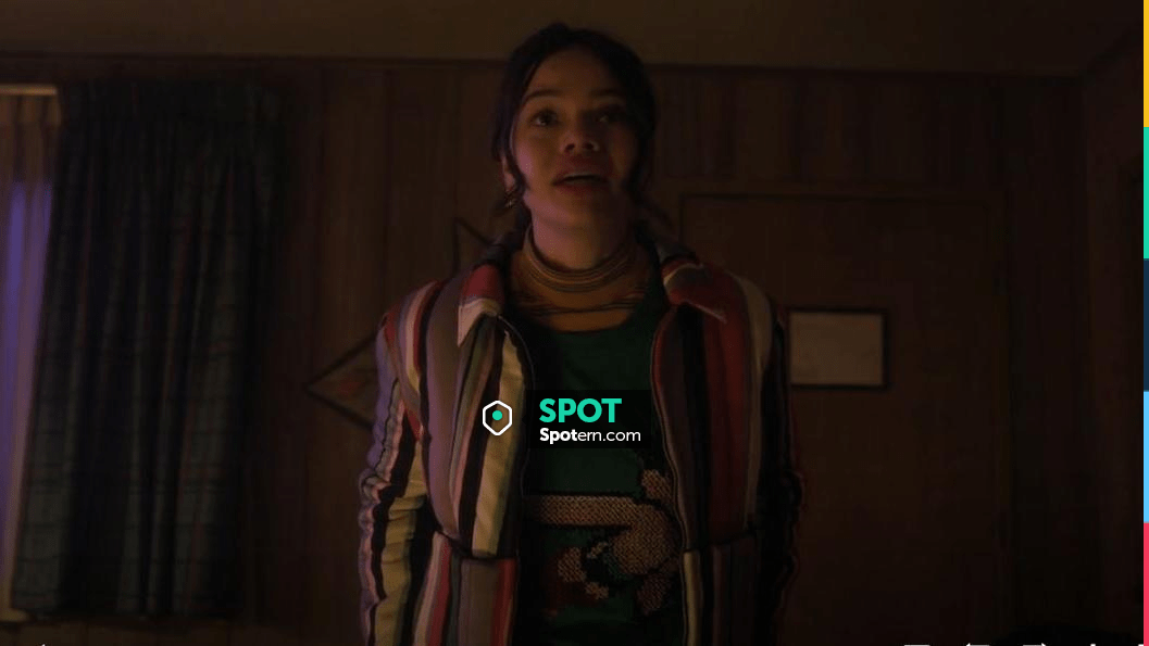 Arthur Apparel Quilted Jacket in Circus worn by Minnie 'Mouse' Honrada ...