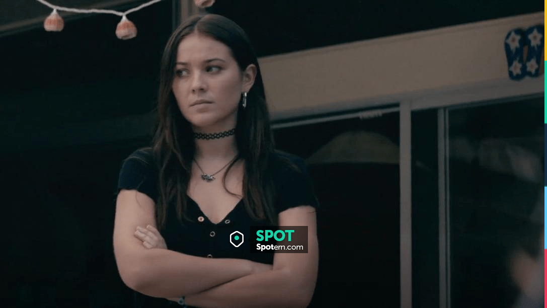 Urban Outfitters Archive Black Crinkle Shirt worn by Julia (Jasper Polish) as seen in Animal ...