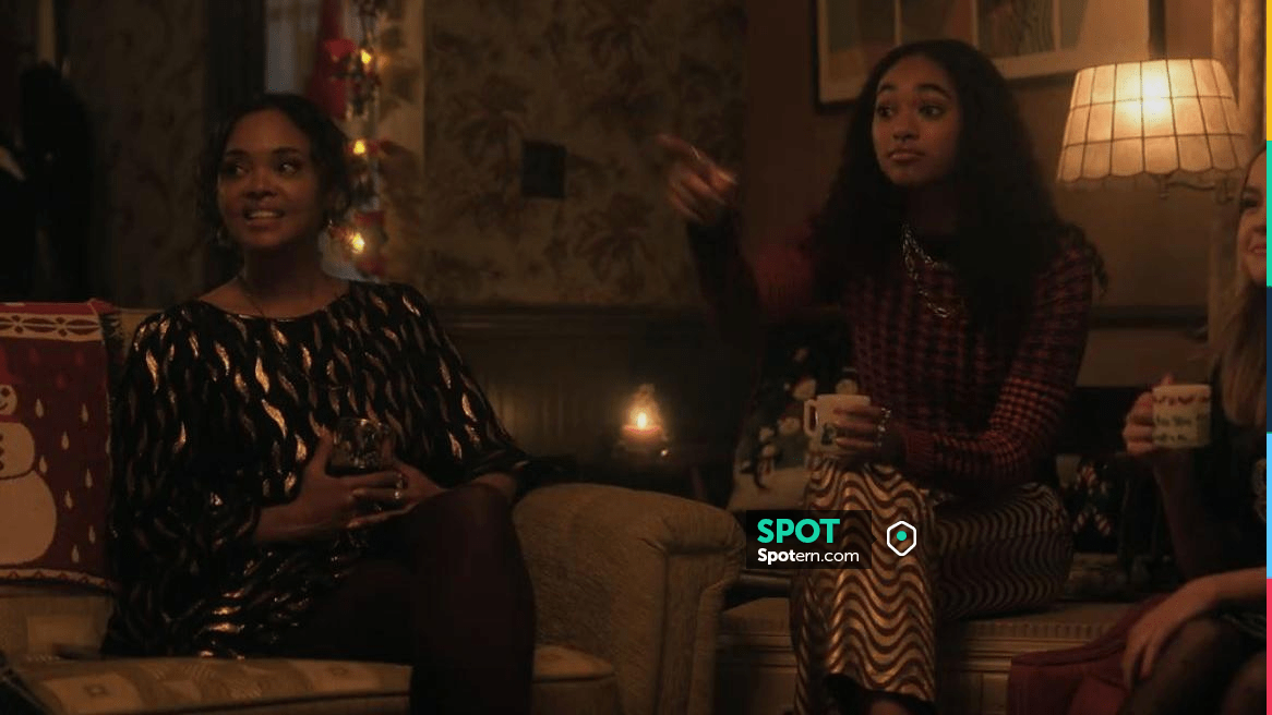 Los vaqueros con estampado ondulado de Ragged Priest usados por Tabitha ...