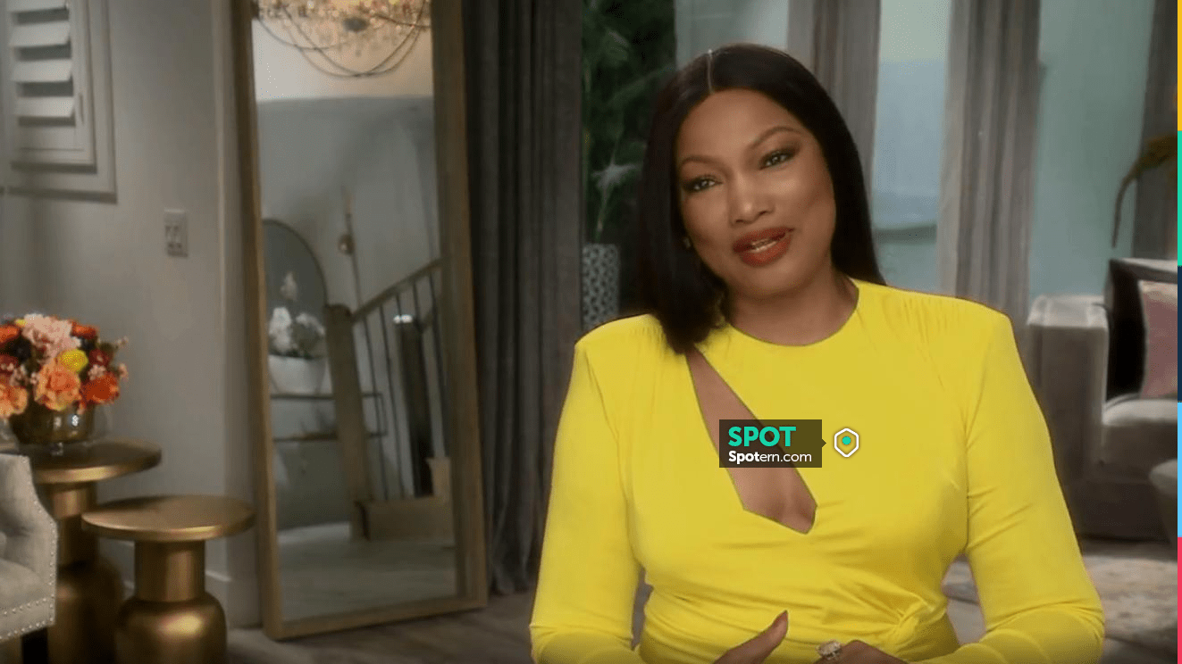 Aggi Adriana Super Yellow Dress worn by Garcelle Beauvais as seen in ...