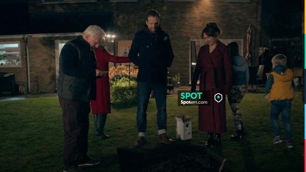 Ted Baker Red Wrap Coat worn by Nikki Newman (Esther Smith) as seen in ...