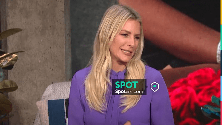 Valentino Tie-neck silk Georgette Blouse worn by Morgan Stewart as seen ...