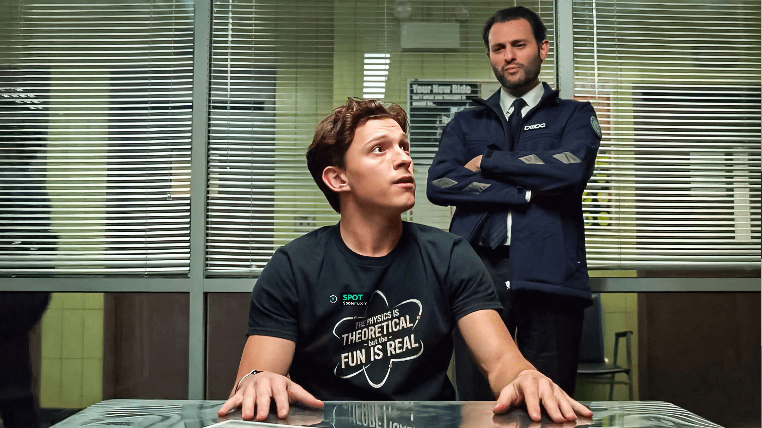 T-shirts from Spider-Man: No Way Home: Tom Holland is wearing "Physics ...
