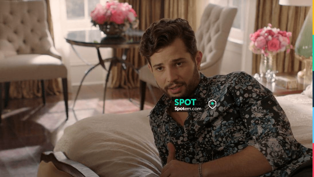 Givenchy Floral Print Long Sleeves Shirt worn by Sam Jones (Rafael de ...