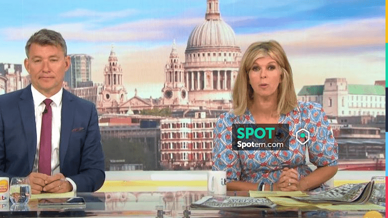 Wyve Grace Geo Tile Print Dress - Multi worn by Kate Garraway as seen ...