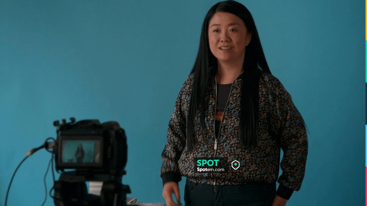 Scotch & Soda Reversible Printed Bomber Jacket worn by Alice Kwan ...