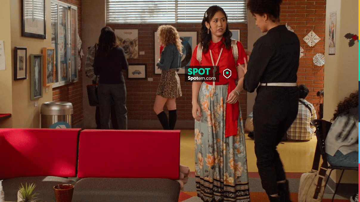 Alice + Olivia Knotted Blouse worn by Eleanor Wong (Ramona Young) as ...