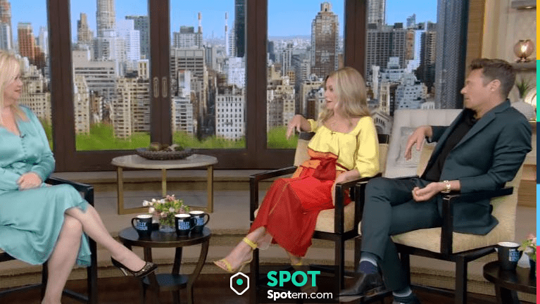 Gianvito Rossi Portofino Leather Sandals worn by Kelly Ripa as seen in ...