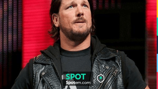 Genuine Leather Hooded Vest worn by A.J. Styles for WWE | Spotern