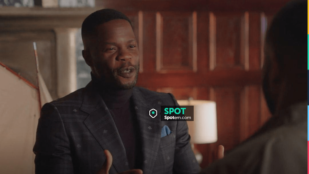 Gucci Heritage Bee Checked Suit worn by Jeff Colby (Sam Adegoke) as ...