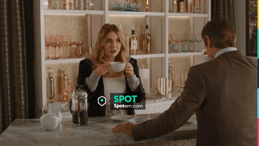 Cinq a Sept Khloe Hooded Blazer Jacket worn by Amanda Carrington (Eliza ...